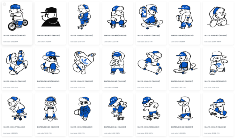 Skater JohnのジェネラティブNFT「What’s UP JOHN!」とは？ | まさがねブログ